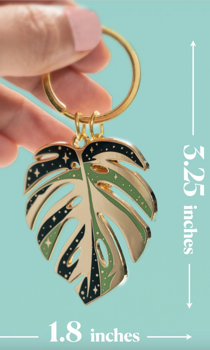 Constellation Monstera Keychain – Island Girl Miami
